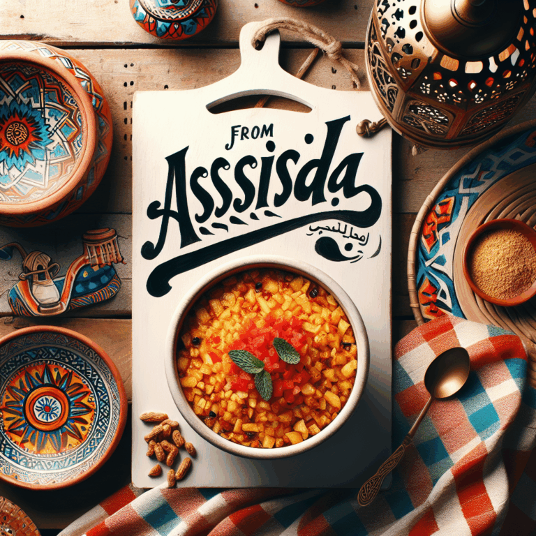 Receta tradicional de Assida: Deléitate con el postre más popular de Túnez